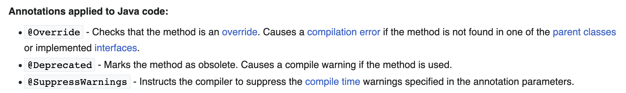 Java Annotation Built In Annotation Ray S Website